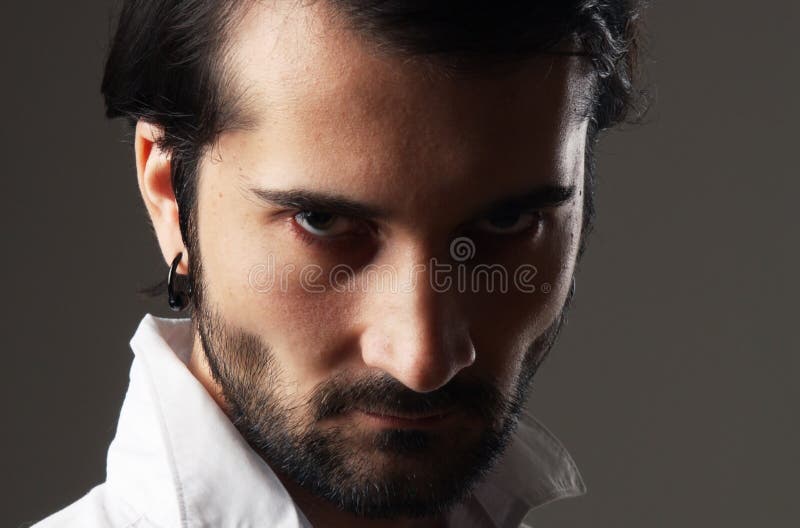 Dangerous man stock image. Image of white, actor, evil - 18867513