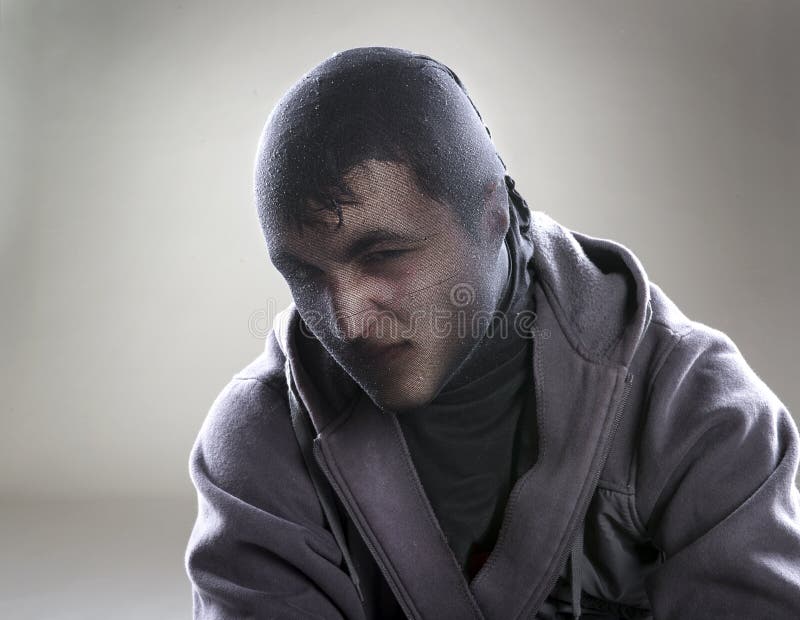 Dangerous man stock image. Image of mask, hooligan, people - 29608541