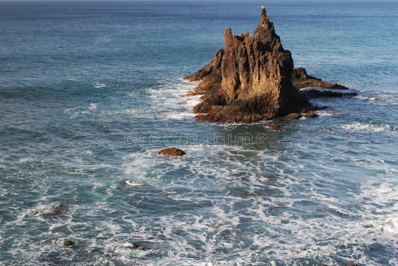 Dangerous ocean rock stock image. Image of islands, coast - 4449517