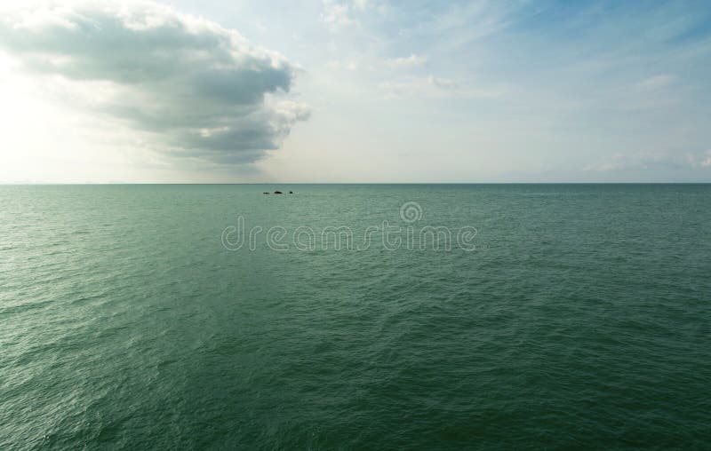 Dangerous ocean stock image. Image of cloudscape, evening - 53968305