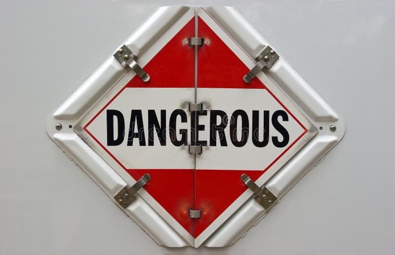 Dangerous Placard stock image. Image of department, symbol - 10544475