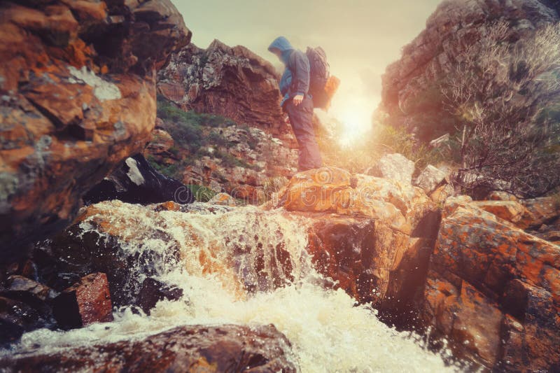 Dangerous river crossing stock photo. Image of crossing - 36545338