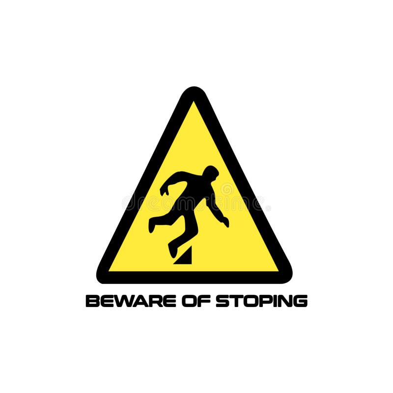 Dangerous Road Notification Icon Stock Illustration - Illustration of ...