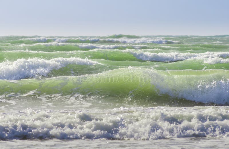 Dangerous, Rough, Choppy Surf Conditions Stock Image - Image of rapids ...