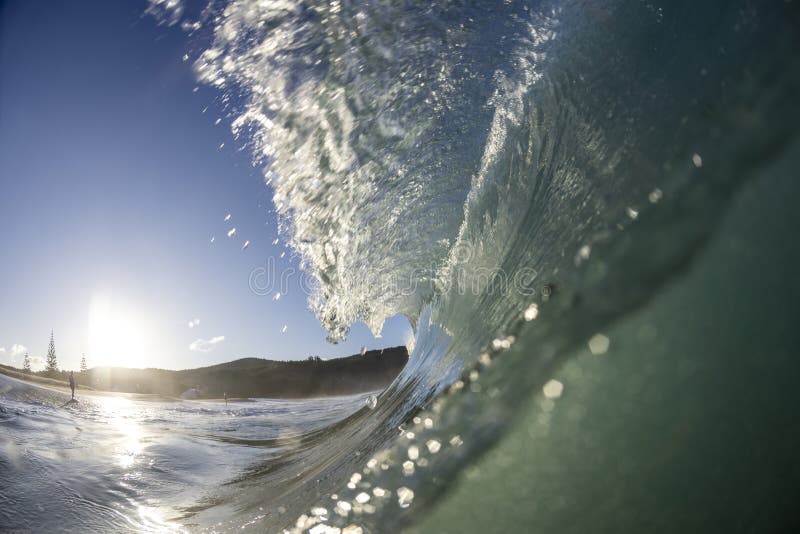 Dangerous Shore- Break, NZ stock photo. Image of ocean - 385993466