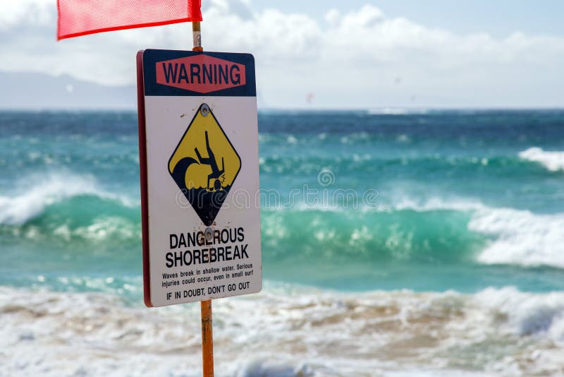 Dangerous Shorebreak stock image. Image of current, waves - 493441