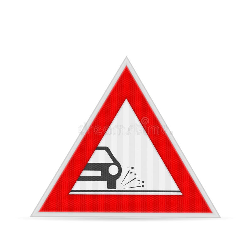 Dangerous side road sign stock vector. Illustration of danger - 186797848