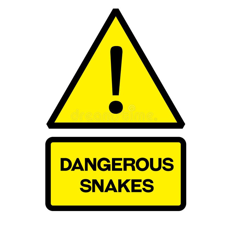 Danger Snakes Sign Stock Illustrations – 292 Danger Snakes Sign Stock ...