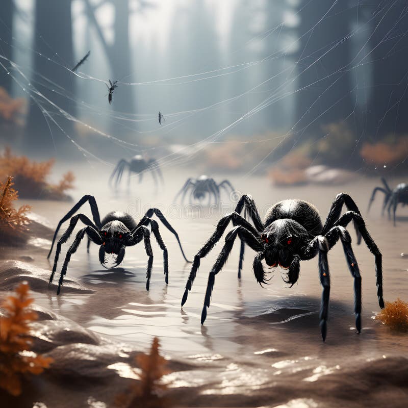 Dangerous Spider, Ai-generatet Stock Illustration - Illustration of ...