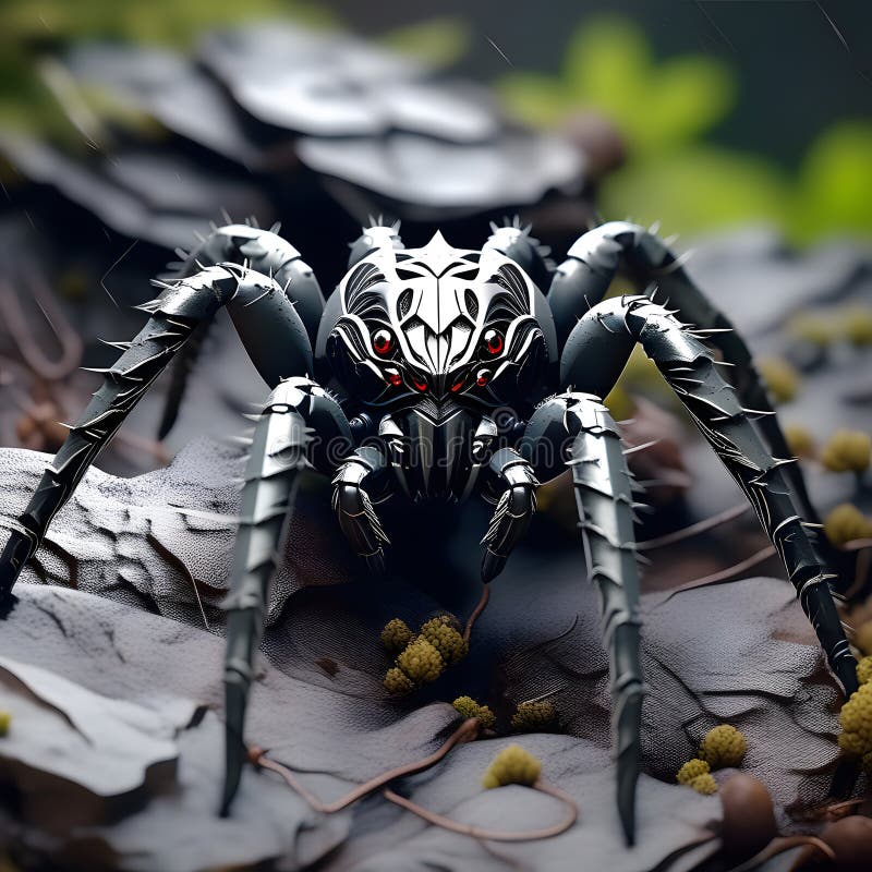 Dangerous Spider, Ai-generatet Stock Illustration - Illustration of ...