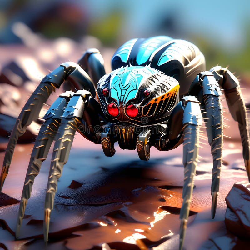 Dangerous Spider, Ai-generatet Stock Illustration - Illustration of ...