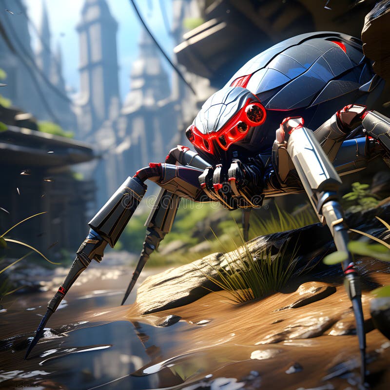 Dangerous Spider, Ai-generatet Stock Illustration - Illustration of ...