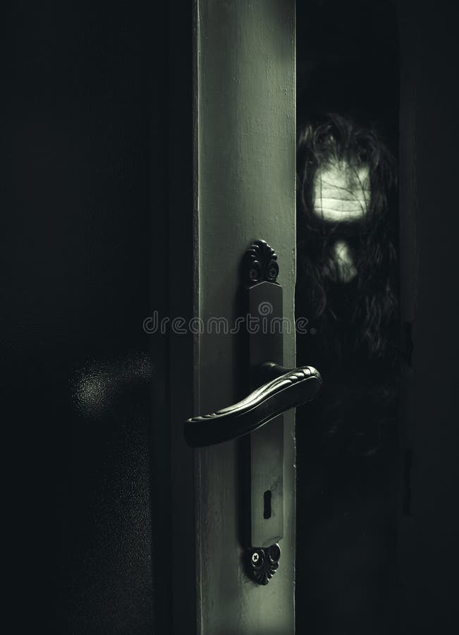 Stranger at the door stock photo. Image of cautious, focus - 4603668