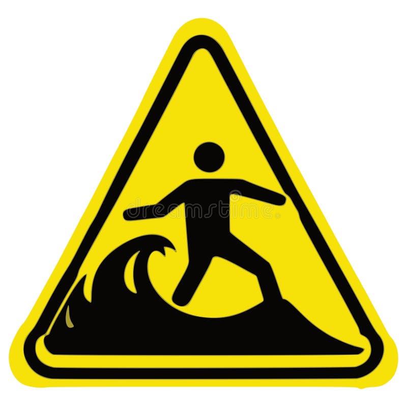 Surf Warning Sign Stock Illustrations – 474 Surf Warning Sign Stock ...