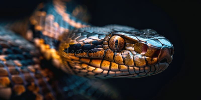 Dangerous Venomous Snake stock illustration. Illustration of danger ...
