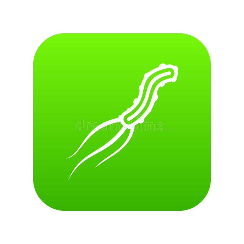 Dangerous Virus Icon Digital Green Stock Vector - Illustration of icon ...