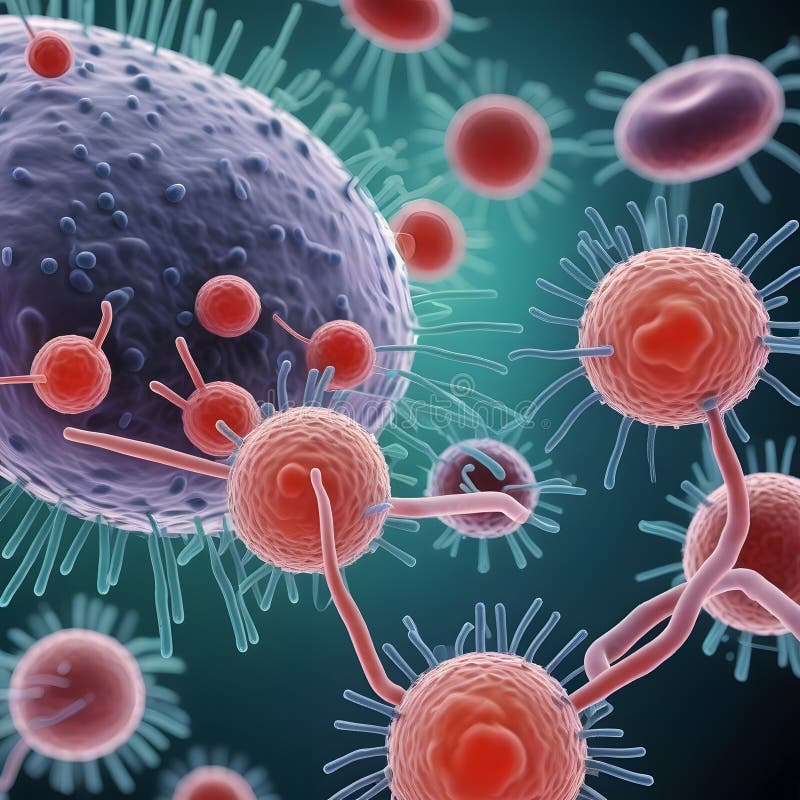 Danger Pathogens, AI-generatet Stock Illustration - Illustration of ...