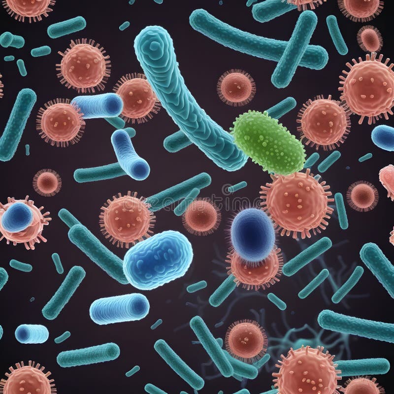 Danger Pathogens, AI-generatet Stock Illustration - Illustration of ...