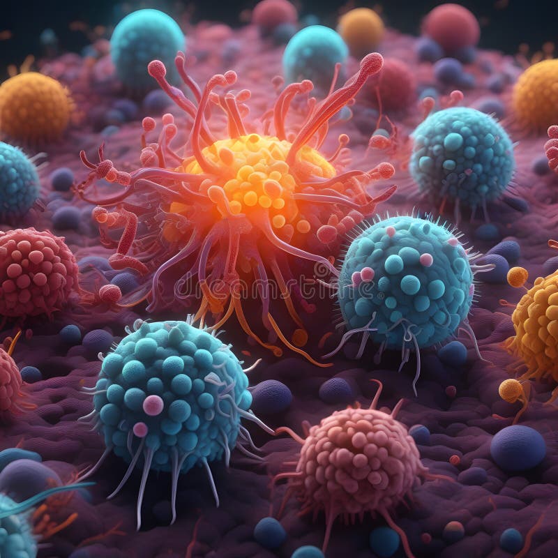 Danger Pathogens, AI-generatet Stock Illustration - Illustration of ...