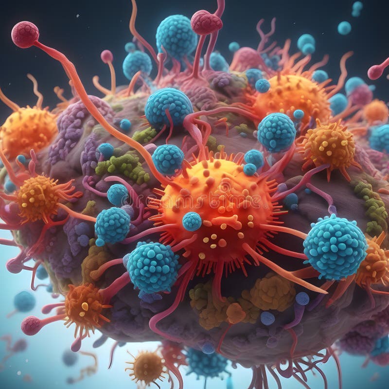 Danger Pathogens, AI-generatet Stock Illustration - Illustration of ...