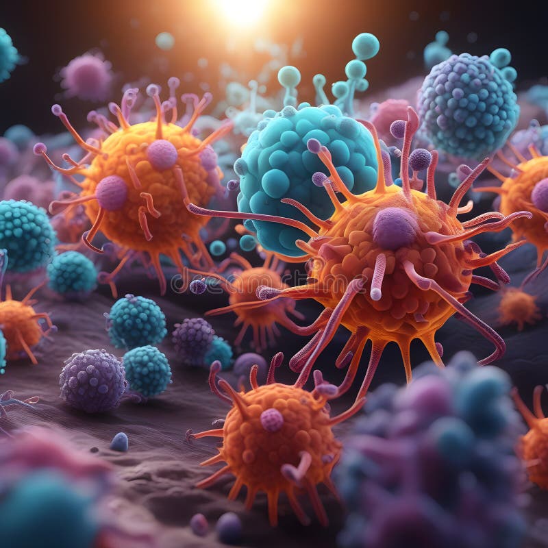 Danger Pathogens, AI-generatet Stock Illustration - Illustration of ...