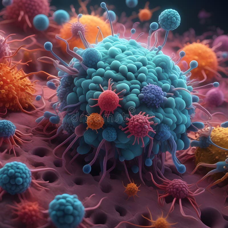 Danger Pathogens, AI-generatet Stock Illustration - Illustration of ...