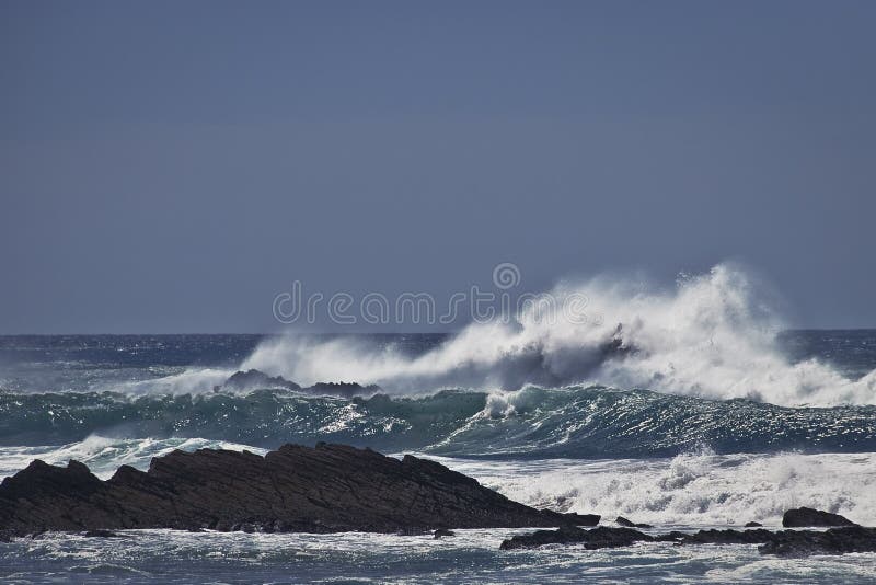 Dangerous Water stock image. Image of rocks, beach, danger - 10133007