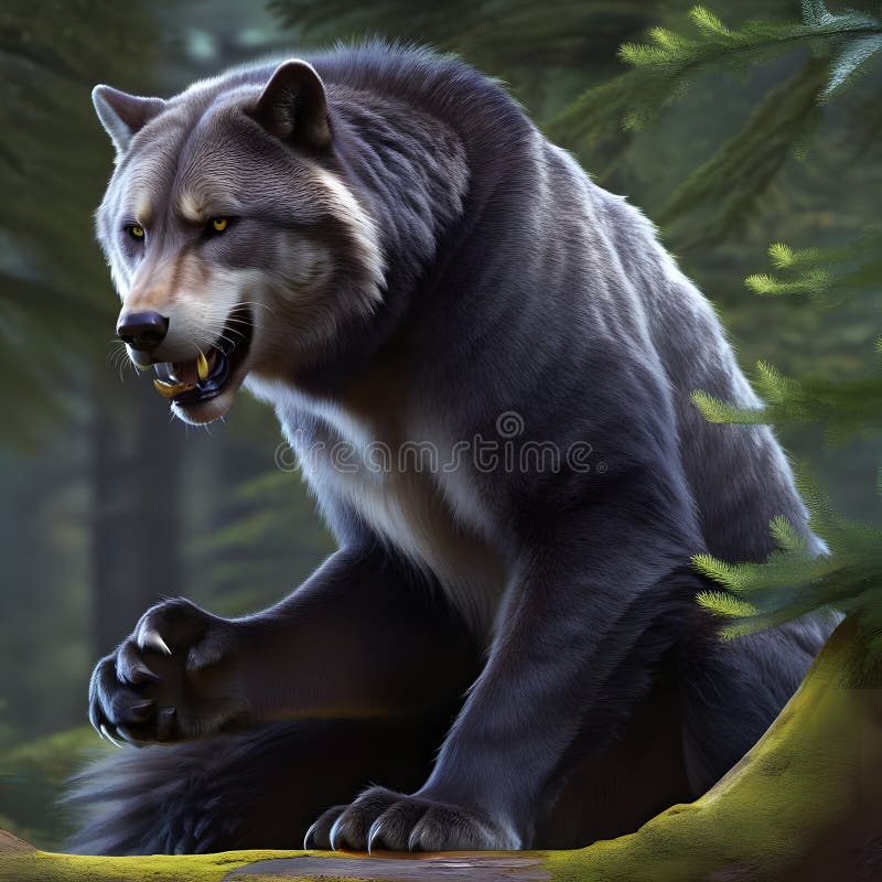 Dangerous Werefolf, Ai-generatet Stock Illustration - Illustration of ...