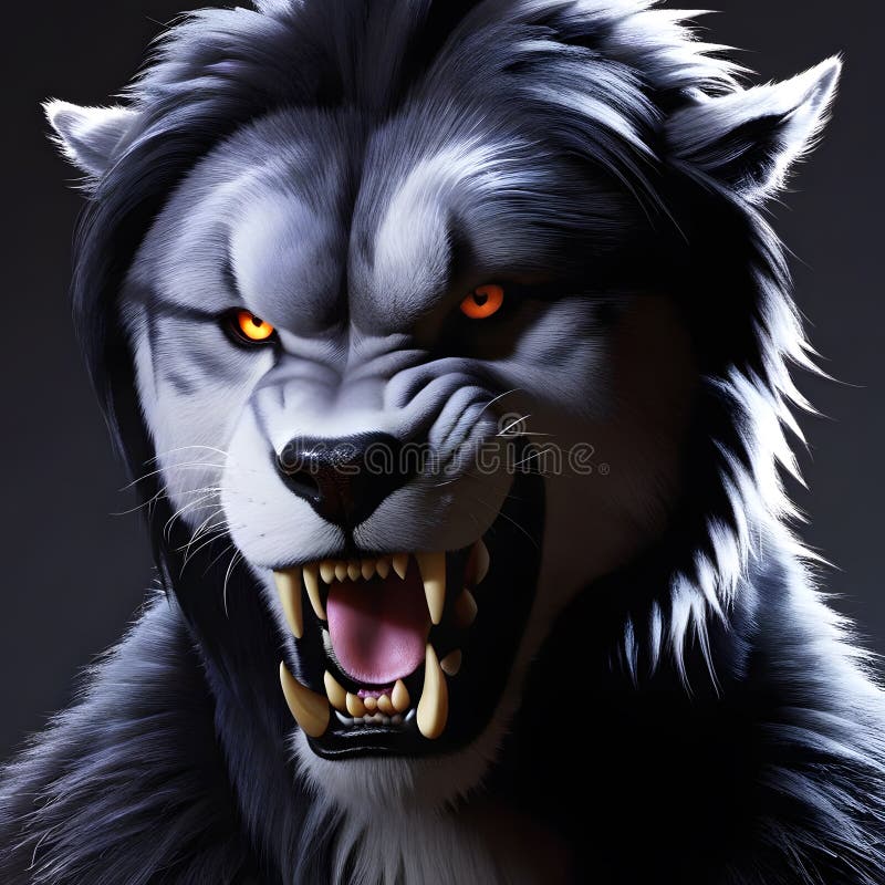 Dangerous Werefolf, Ai-generatet Stock Illustration - Illustration of ...
