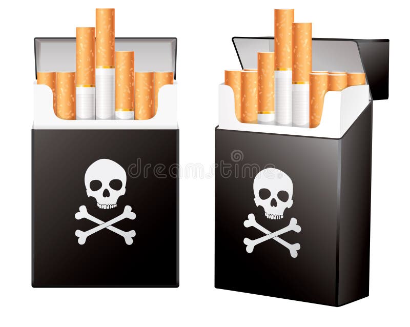 Dangers of smoking icons stock vector. Illustration of danger - 64556370