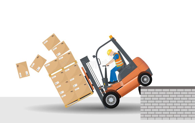 Dangers of Working with a Forklift. Loading Area. the Load Broke Apart ...