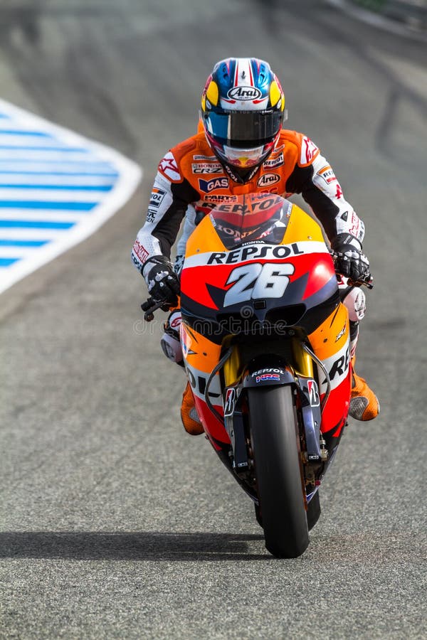 Dani Pedrosa Pilot of MotoGP Editorial Stock Photo - Image of extreme ...
