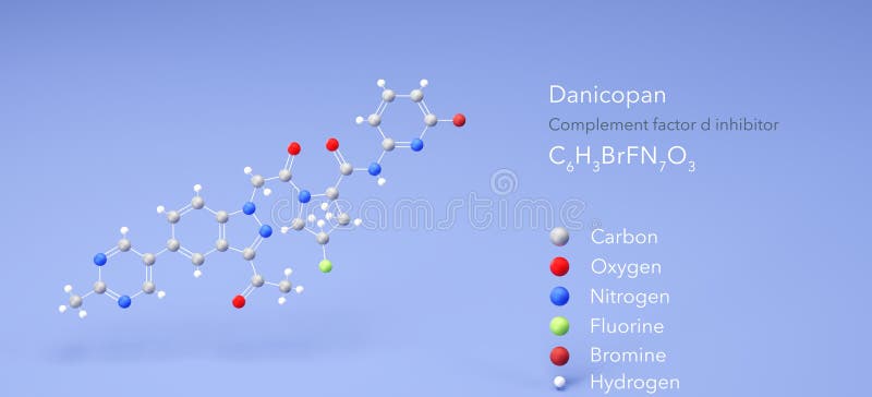 Danicopan Molecule, Molecular Structures, Voydeya, 3d Model, Structural Chemical Formula and ...