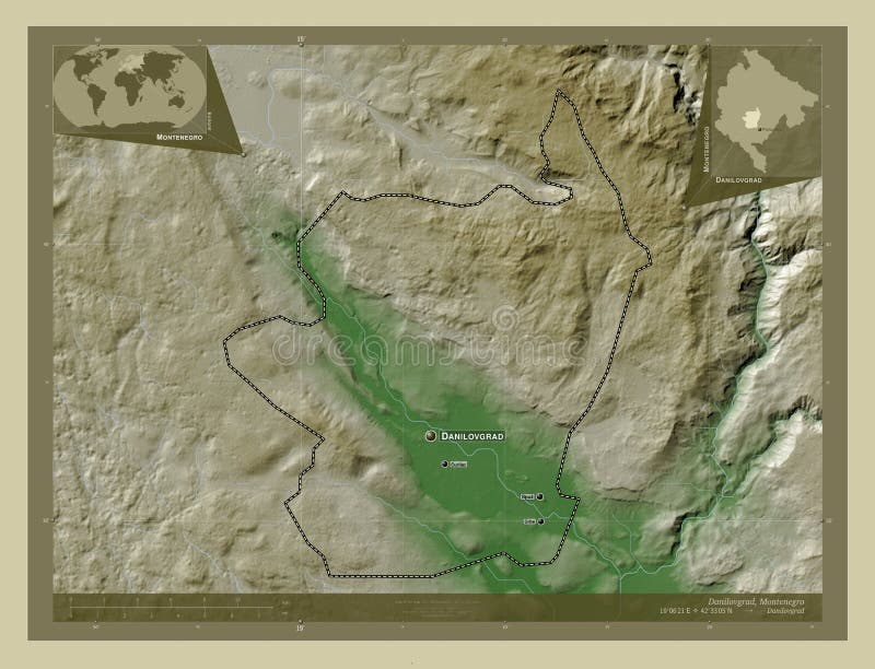 Danilovgrad, Montenegro. Wiki. Labelled Points of Cities Stock ...