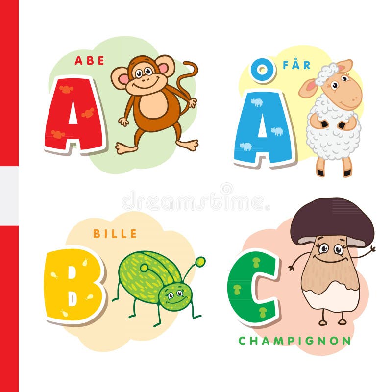Danish Alphabet Characters
