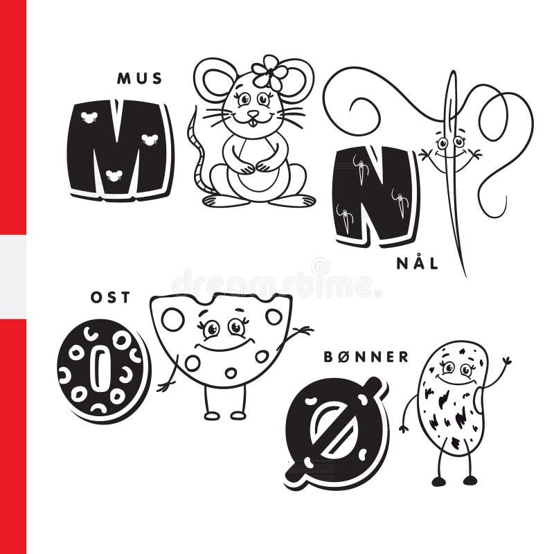 Danish Alphabet Characters