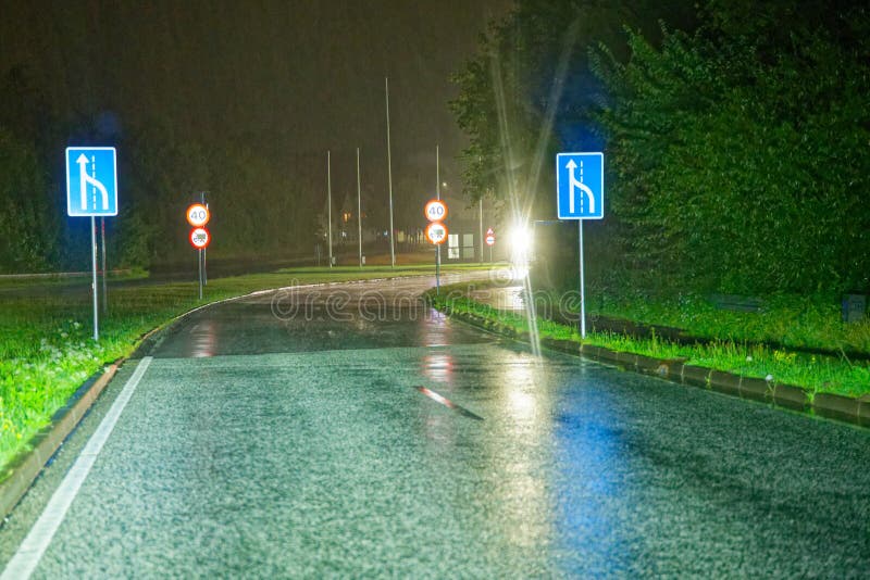 The Danish Border Post on the German Side during Heavy Rain on July 22 ...