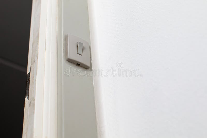 Danish Electric Switch To Switch on or Off the Light Stock Photo ...