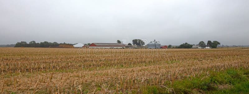 Danish Farm Building, Agriculture Farming Stock Image - Image of danish ...