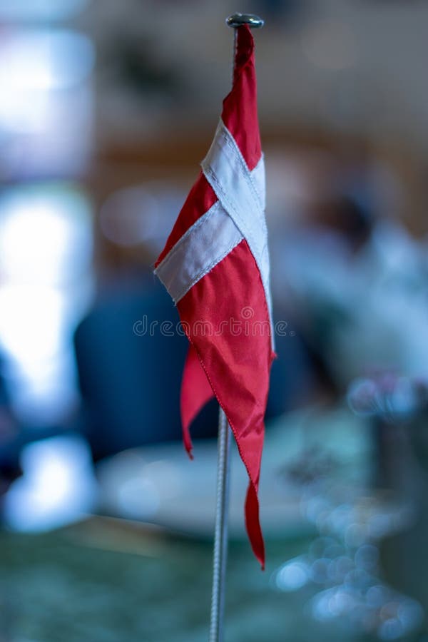 The Danish Flag is on Display at this Restaurant Restaurant Tables ...