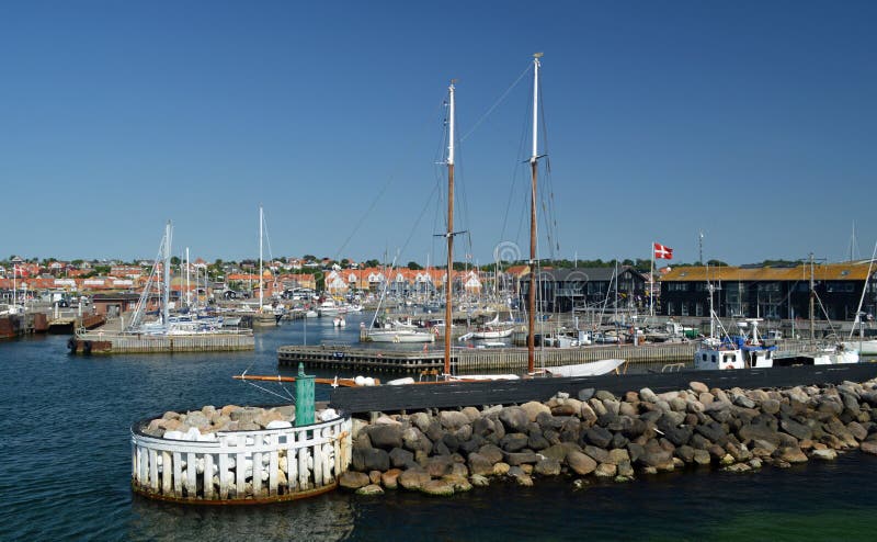 Hundested Harbour, North Zealand, Denmark Editorial Image - Image of ...