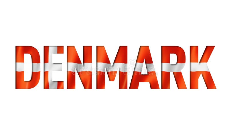 Danish flag stock illustration. Illustration of wave - 35104521