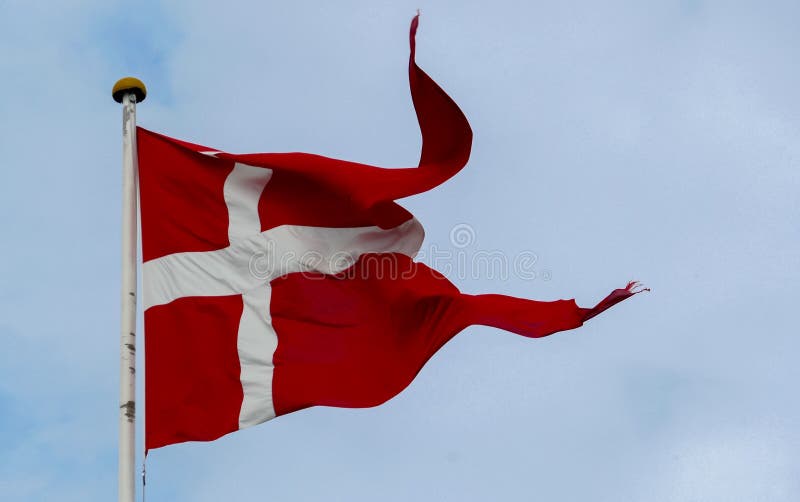 Danish flag waving stock image. Image of color, danish - 160108189