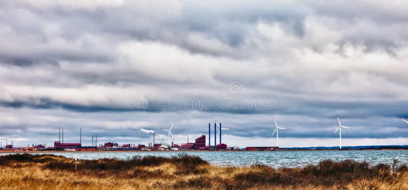 A Danish Harbor, Thyboron stock photo. Image of harbour - 23010554