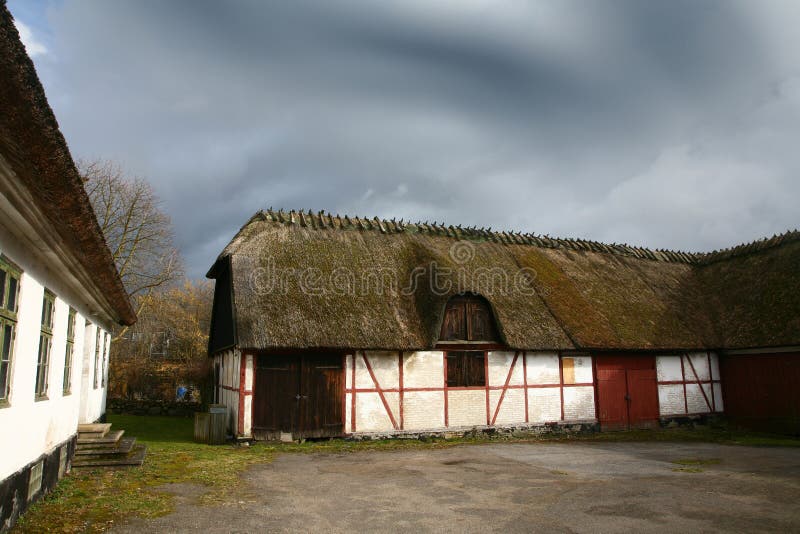 Traditional Danish Country Home Denmark Stock Photo - Image of farm ...