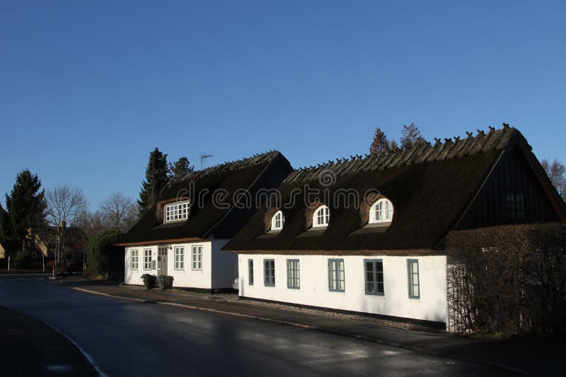 Danish house stock photo. Image of estate, tree, home - 12782534