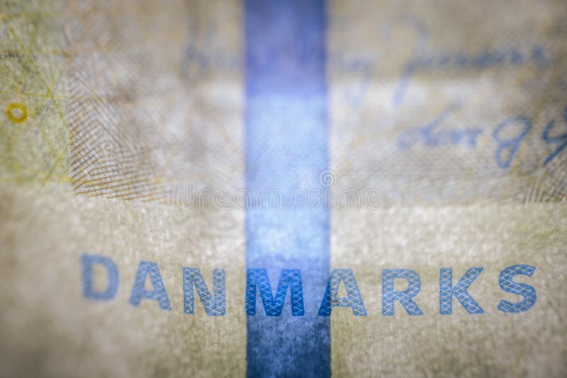 200 Danish Krone Banknote, Group of Money Stack of 200 Denmark Krone ...