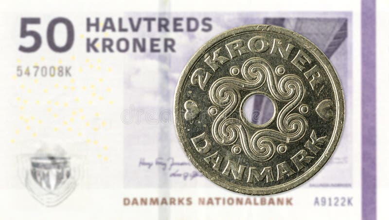 50 Danish Krone Note Reverse Stock Image - Image of note, economic ...