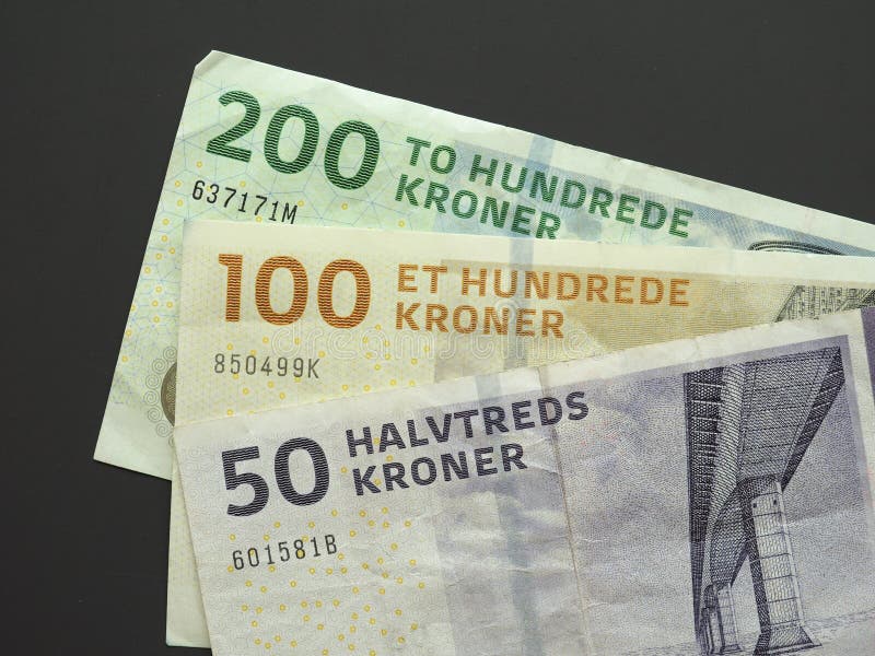 Danish Krone Notes and Coins, Denmark Stock Image - Image of money ...