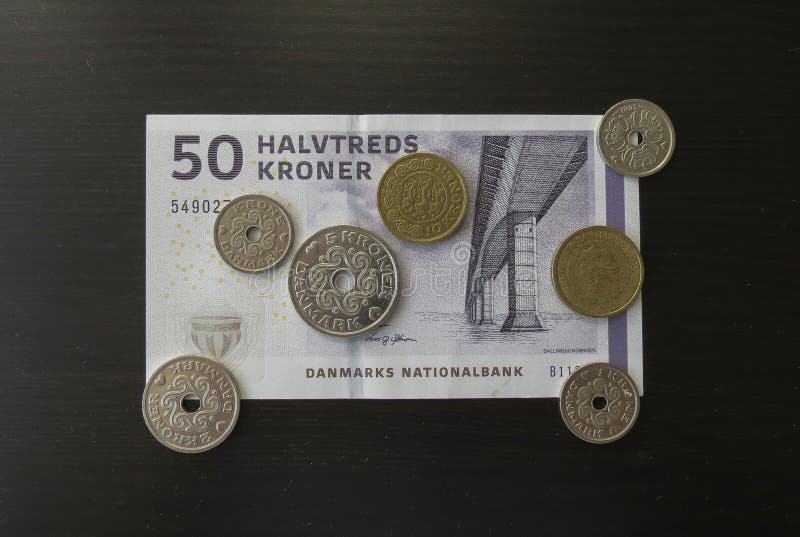 Danish Krone Notes and Coins, Denmark Stock Photo - Image of wealth ...